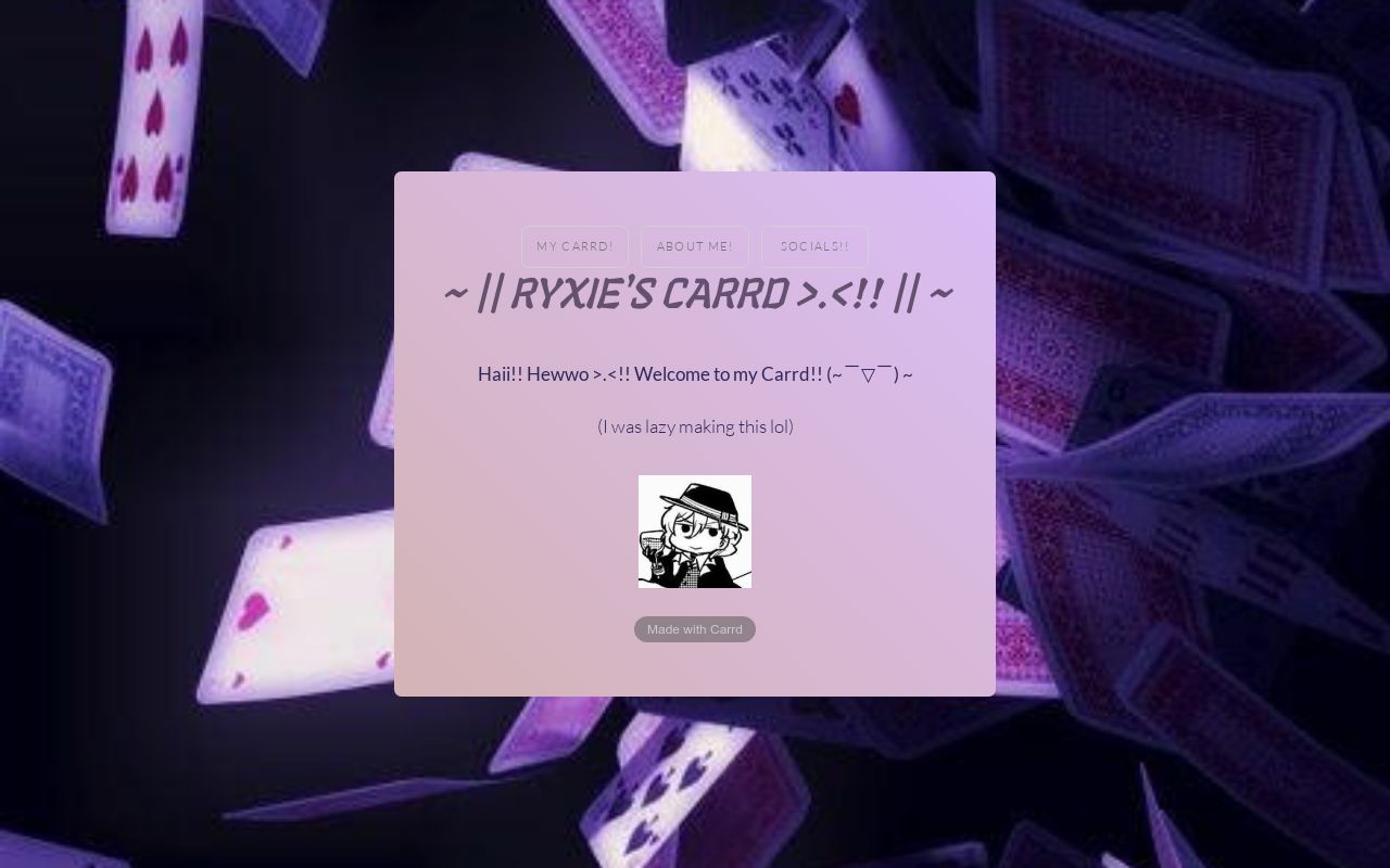 My carrd introduction